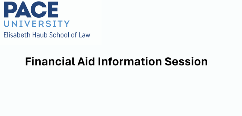 Exclusive Session for Admitted Students: Financial Aid Information Session