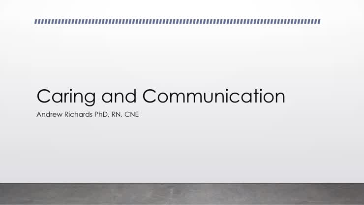 Caring and Communication Lecture Recording