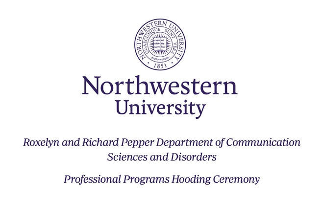2025 Northwestern CSD Professional Programs Hooding Ceremony