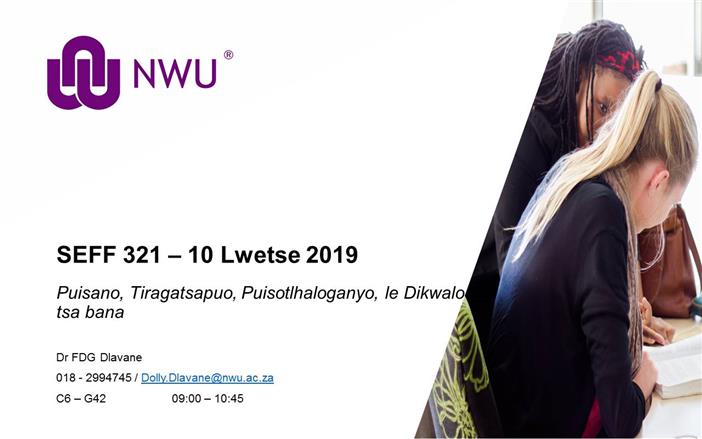 SEFF 321- Dr D Dlavane- 8 October 2019 (Pr)