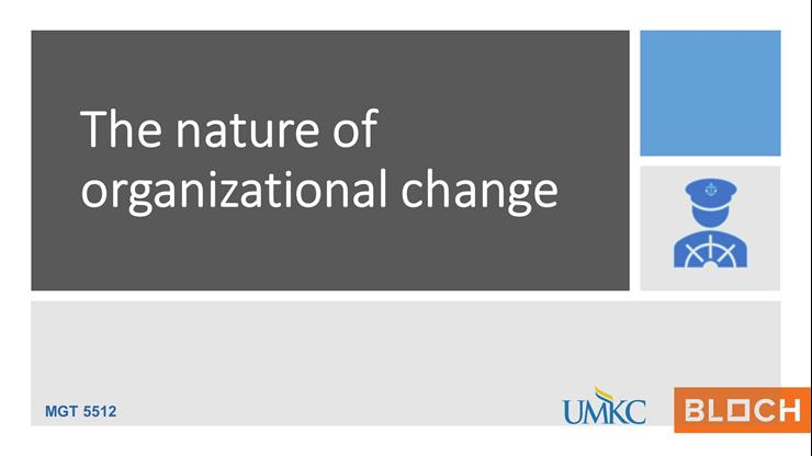7.2 The nature of organizational change