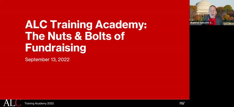 ALC Training Academy: the Nuts & Bolts of Fundraising