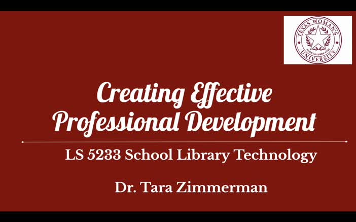 Session 10 Creating Effective Professional Development