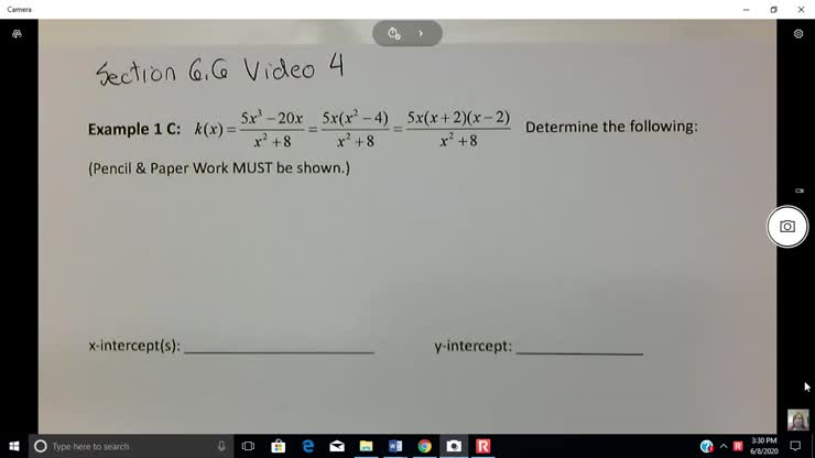 Sect 6.6 Part 2 Video 4 - Example 1C Su2020