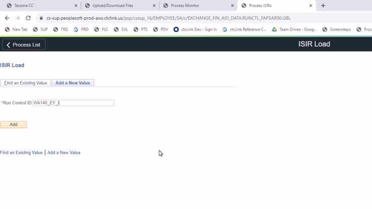 Process ISIRs Using Combined Process