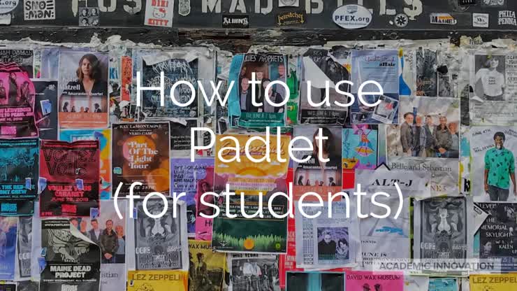 How to use Padlet (for students)