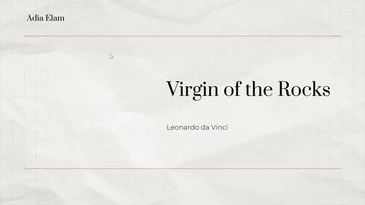 Adia Elam- Virgin of the Rocks