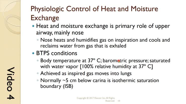 4. Heat and Moisture Exchange