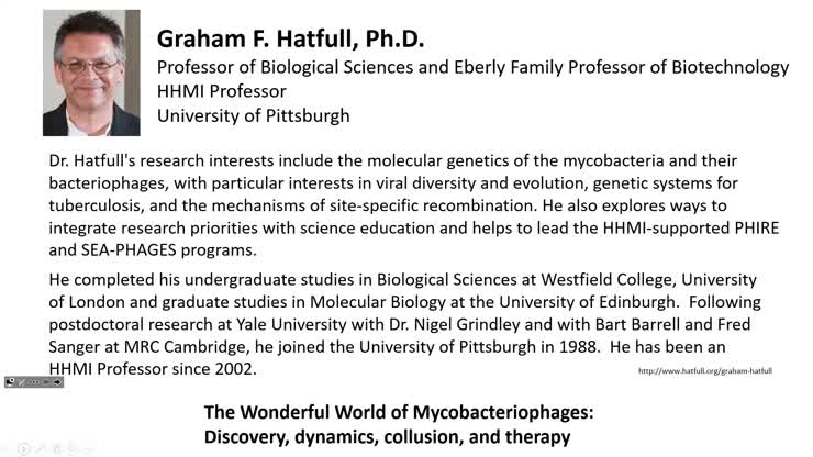 F19/BioS90-10 - #18 - Graham Hatfull - 10/11/2019 (Fri)