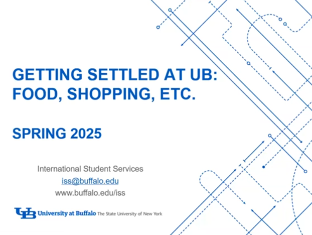 Pre-Arrival Live Event: Getting Settled at UB - Food, Shopping ...