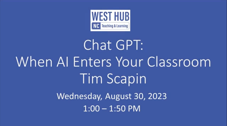Chat GPT: When AI Enters Your Classroom