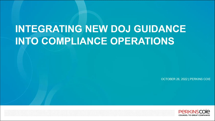 DOJ Guidance Panel - Oct 26th 2022