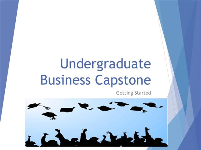 Getting Started on the Undergraduate Capstone