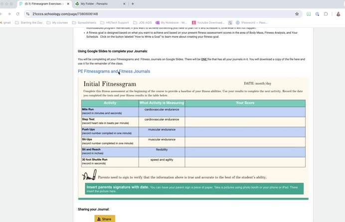 How to set up Google slides FJ