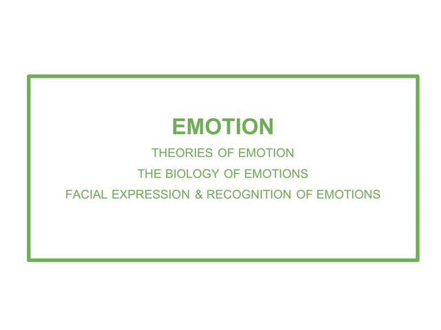 Chapter 10 - Video Lecture - Part 4 of 4 (Emotion)