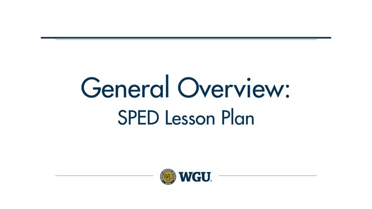 SPED General Overview