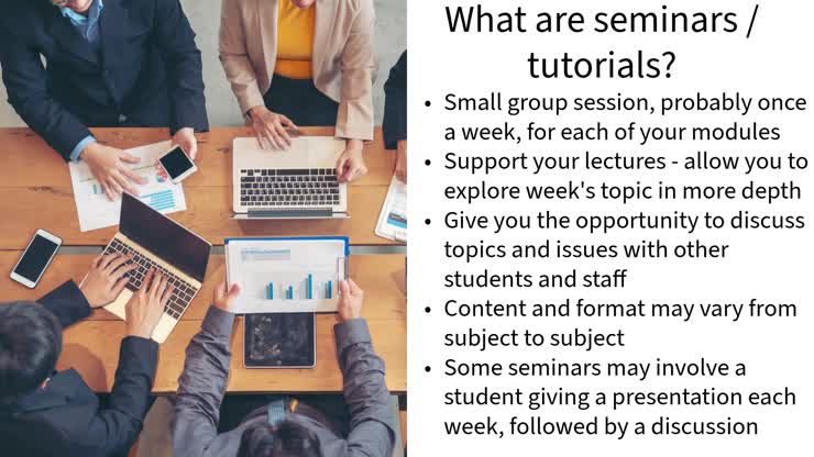 Making the most of seminars and tutorials