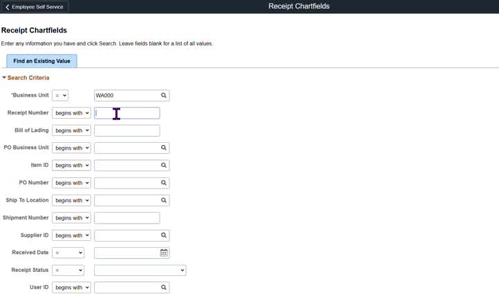 PU_Maintaining Receipt ChartFields - No Audio