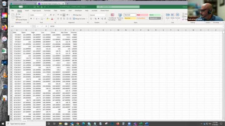 2- Excel DSS Project - Scrubbing the finance data