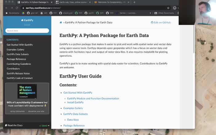 Lecture - earthpy, earthlab, google colab