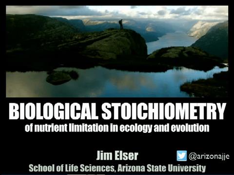 Ecology Symposium - Jim Elser