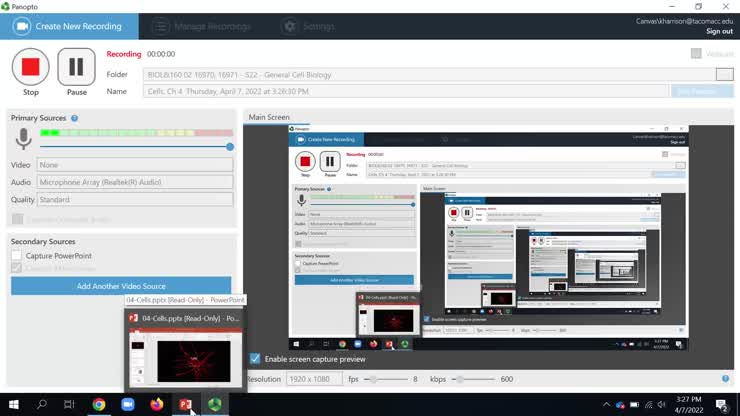 Cells, Ch 4 Thursday, April 7, 2022 at 3:26:30 PM
