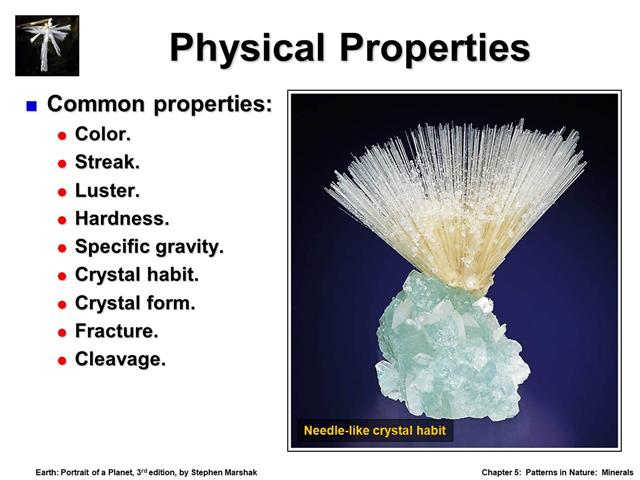 Chapter 5 Patterns in Nature: Minerals (Part 2)