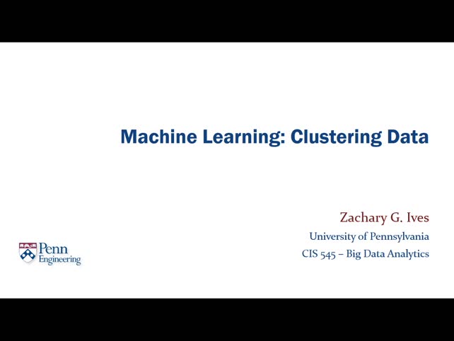 Clustering Overview