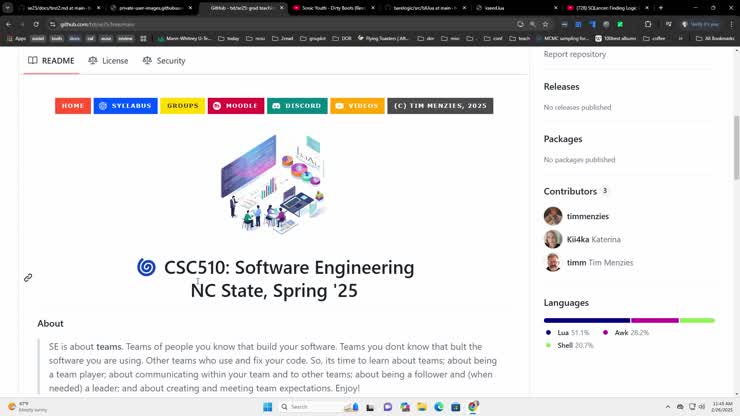 2025 Spring CSC 510 001 02/26/25