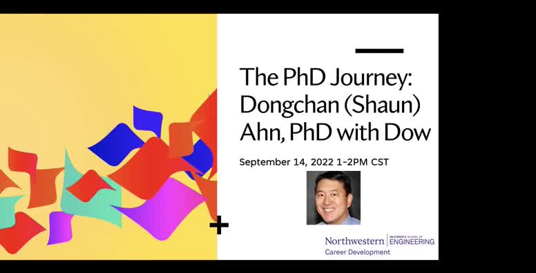 The PhD Journey: Shaun Ahn, PhD. with Dow