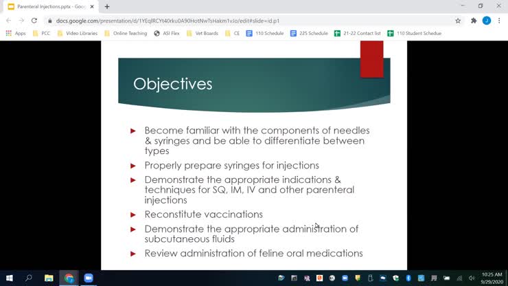 Parenteral Injections