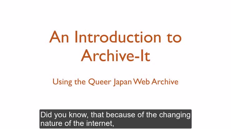 An Introduction to Archive-It