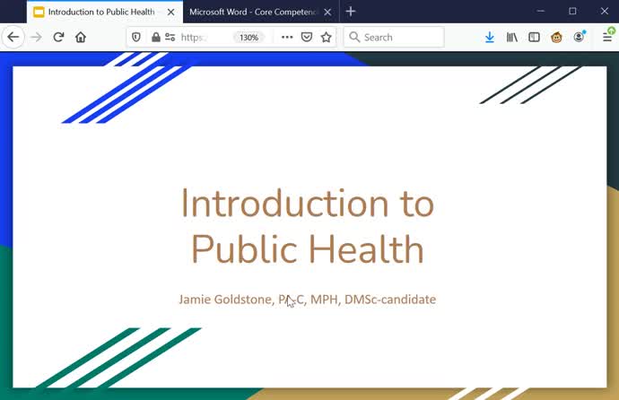Introduction to Public Health