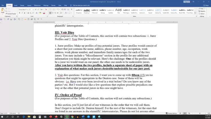 Tips for The Voir Dire Section Of Your Trial Notebook