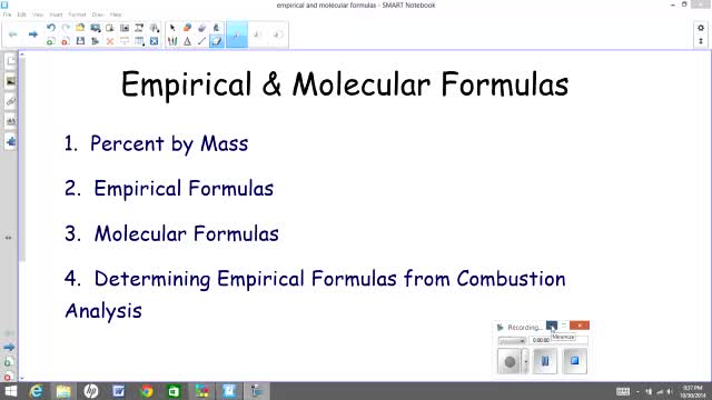 Empirical and Molecular Formulas-AP