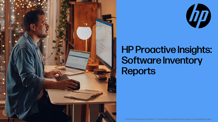 HP Proactive Insights - User Roles