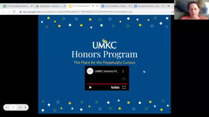 Supporter Session: The ins and outs of the UMKC Honors Program