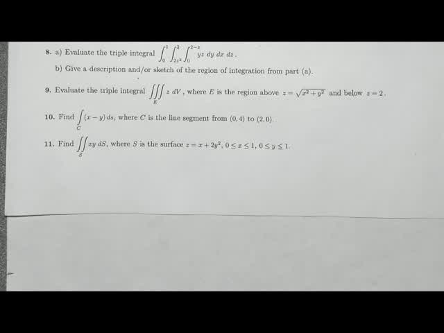 Math 273 Final Exam Practice Solutions Part 3