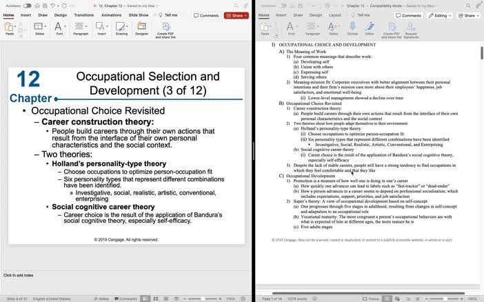 12a: Occupational Selection & Development