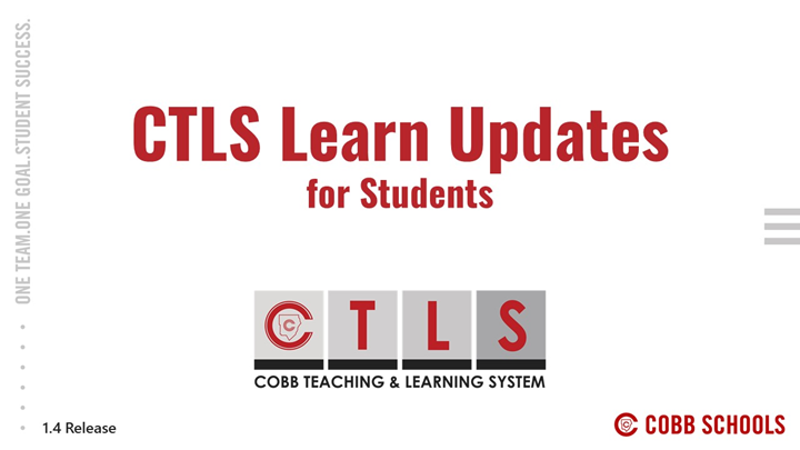CTLS Learn 1.4 Updates for Students