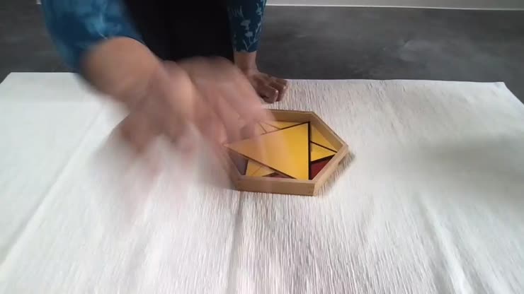 Constructive Triangles Large Hexagon Box