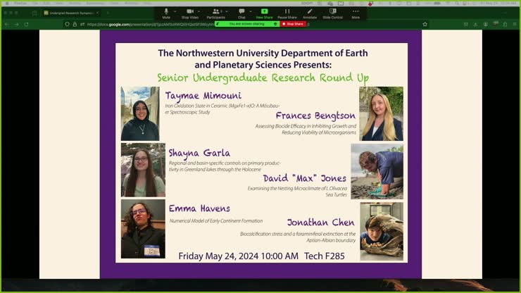 EARTH-ENVR Student Research Seminar