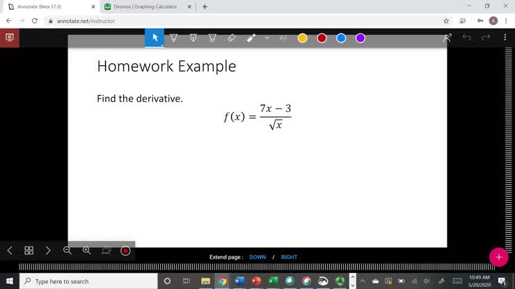 MAT 271 Product/Quotient Rule Homework Examples