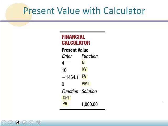 BUS 320 Chapter 9.6 PV with Calculator and Excel