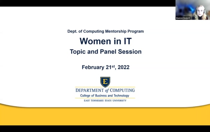 Etsu Computing Mentoring Mondays Webinar Series
