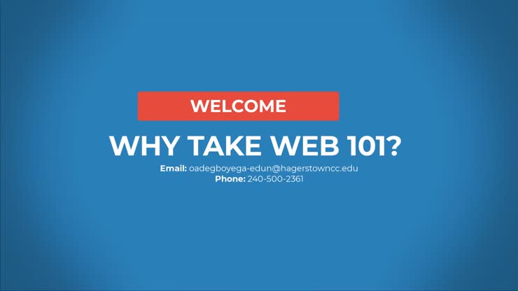 Why take Web 101?