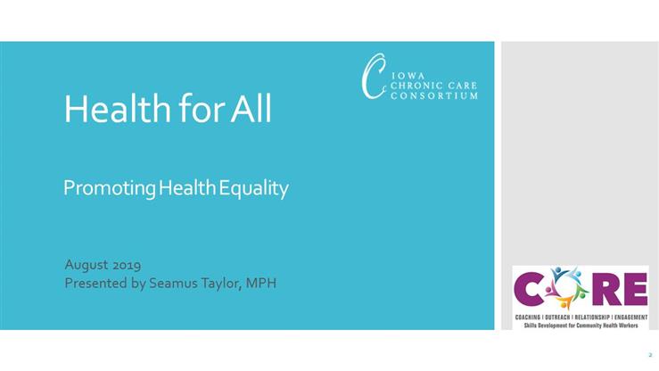 Health for All: Promoting Health Equality