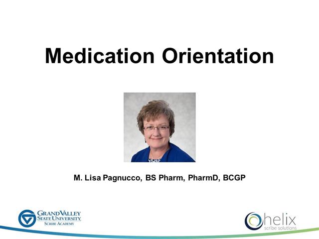 Medication Orientation