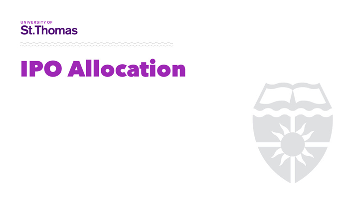 IPO Allocation