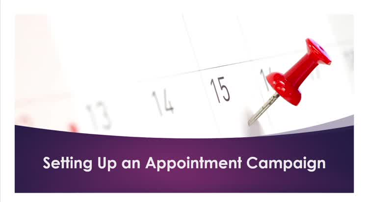Setting Up an Appointment Campaign